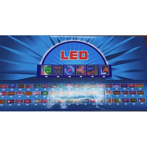 ΦΩΤΕΙΝΗ ΠΙΝΑΚΙΔΑ ΕΠΙΓΡΑΦΗ LED - OPEN - NEW