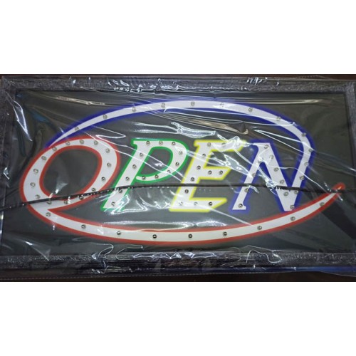 ΦΩΤΕΙΝΗ ΠΙΝΑΚΙΔΑ ΕΠΙΓΡΑΦΗ LED - OPEN - NEW