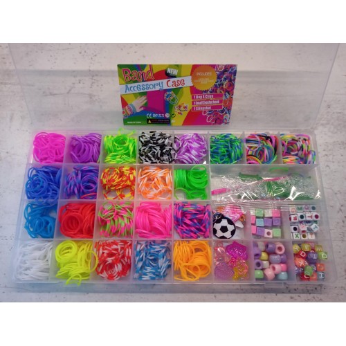 Plexi Flexi τύπου Set Λαστιχάκια XL Μεγάλη + Χάντρες